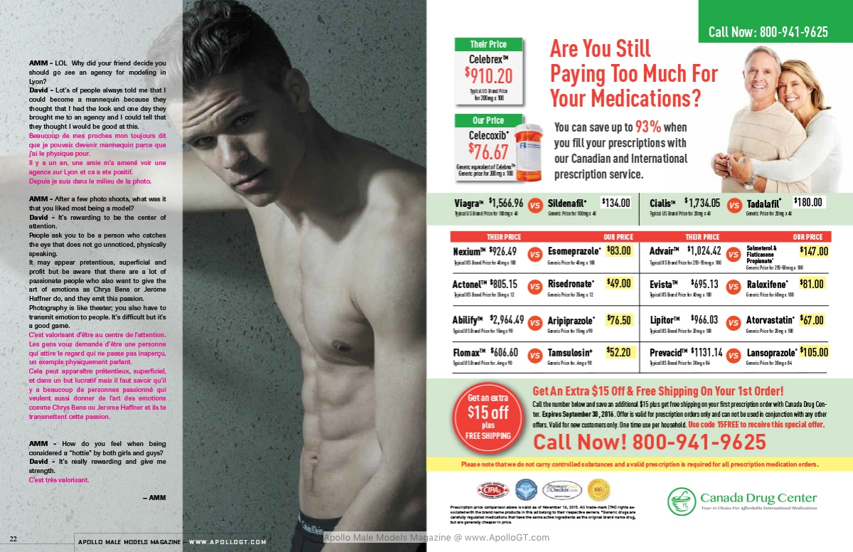 Apollo Male Models Magazine - home of fashion and fitness male models and athletic actors - AMM ...
